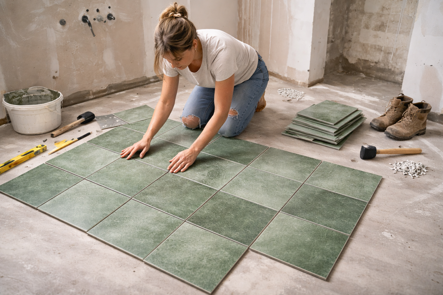 What Is Dry Layout in Tile? Complete Guide + Variation Scale Explained ...