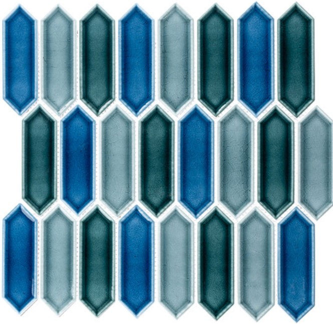 DEK-3510 Neo Wright Blue Hexagon Mosaic Tile | Decko Collection – Tile ...