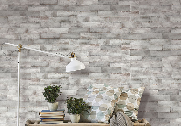 Rustico Collection RST-4303 Pastoral Calm - Gray Brick Look Tile – Tile ...