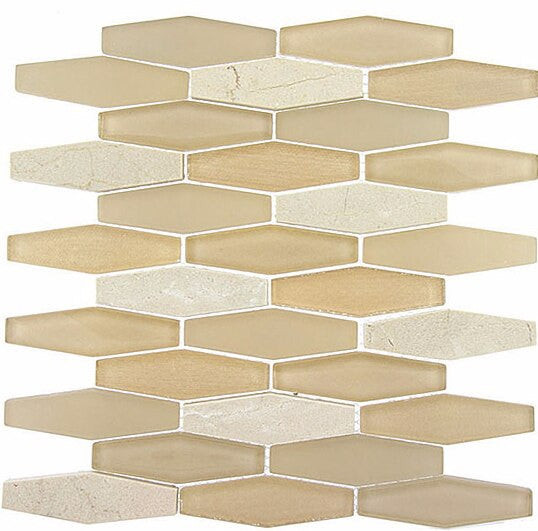 Astro Series Agave Specks Mosaic Tile – Marble and Glass Hexagon – Tile ...